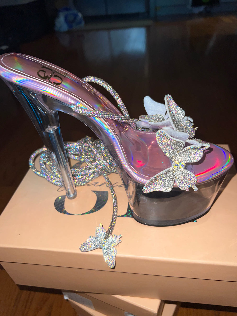 Crystal Butterfly Platforms – Rose Collections, LLC